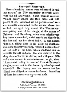 A Brief History of the Snowball Fight by Sadie Stein