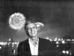 George Plimpton Plays Ball