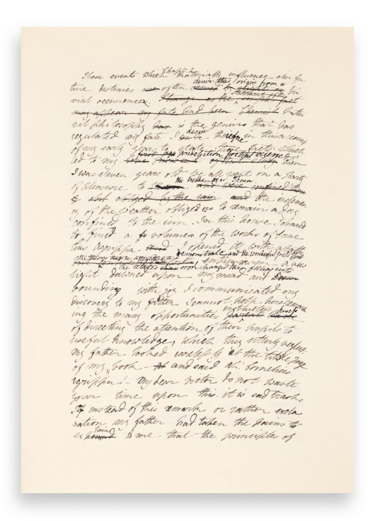 ‘Frankenstein’ in Mary Shelley’s Own Hand
