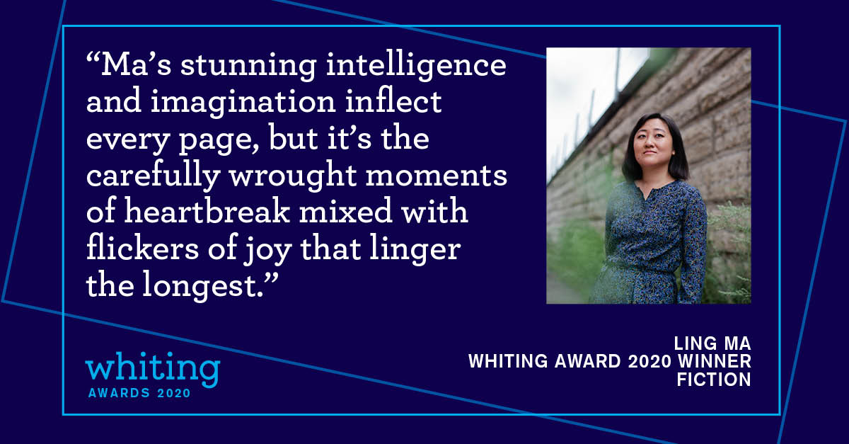 Whiting Awards 2020: Ling Ma, Fiction