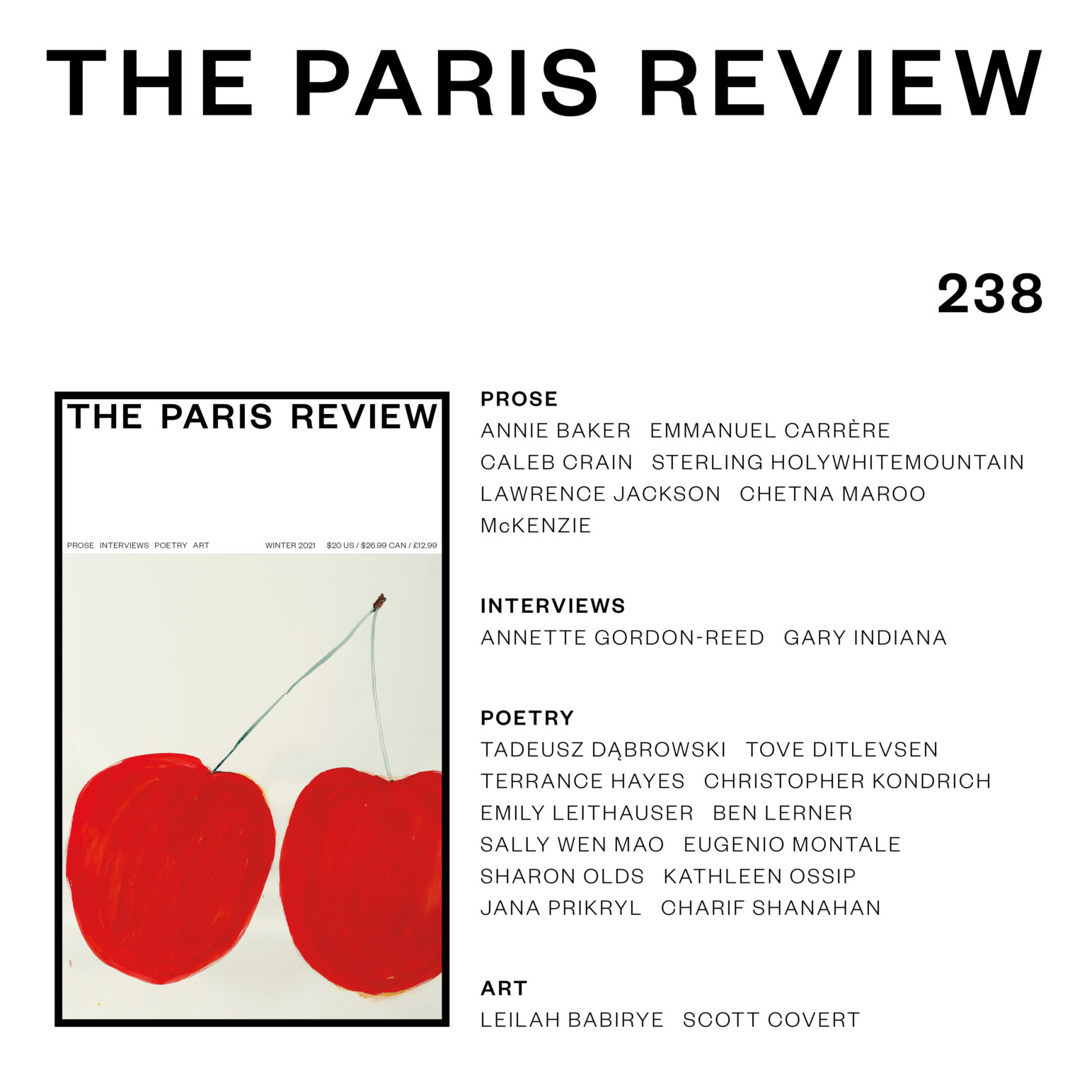 238 Announcement by Emily Stokes