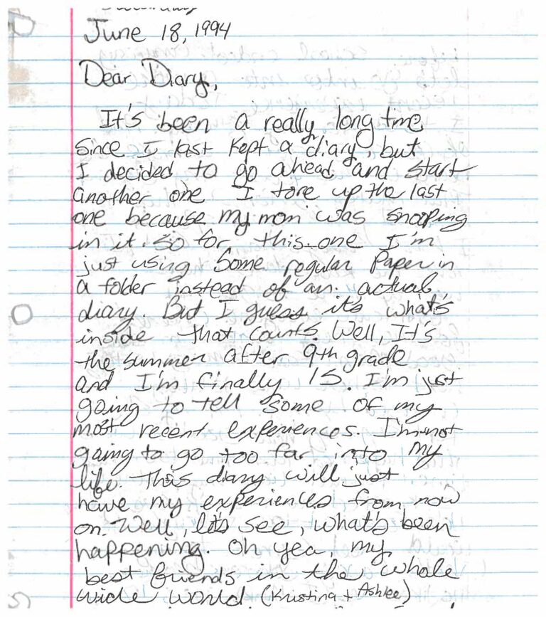 Diary, 1994–1999 by Dina Nayeri