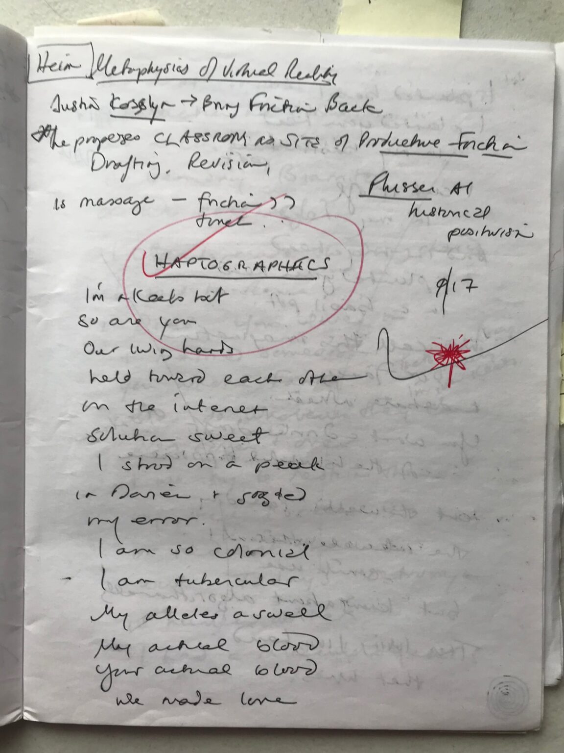 Making of a Poem: Maureen N. McLane on "Haptographic Interface" by ...