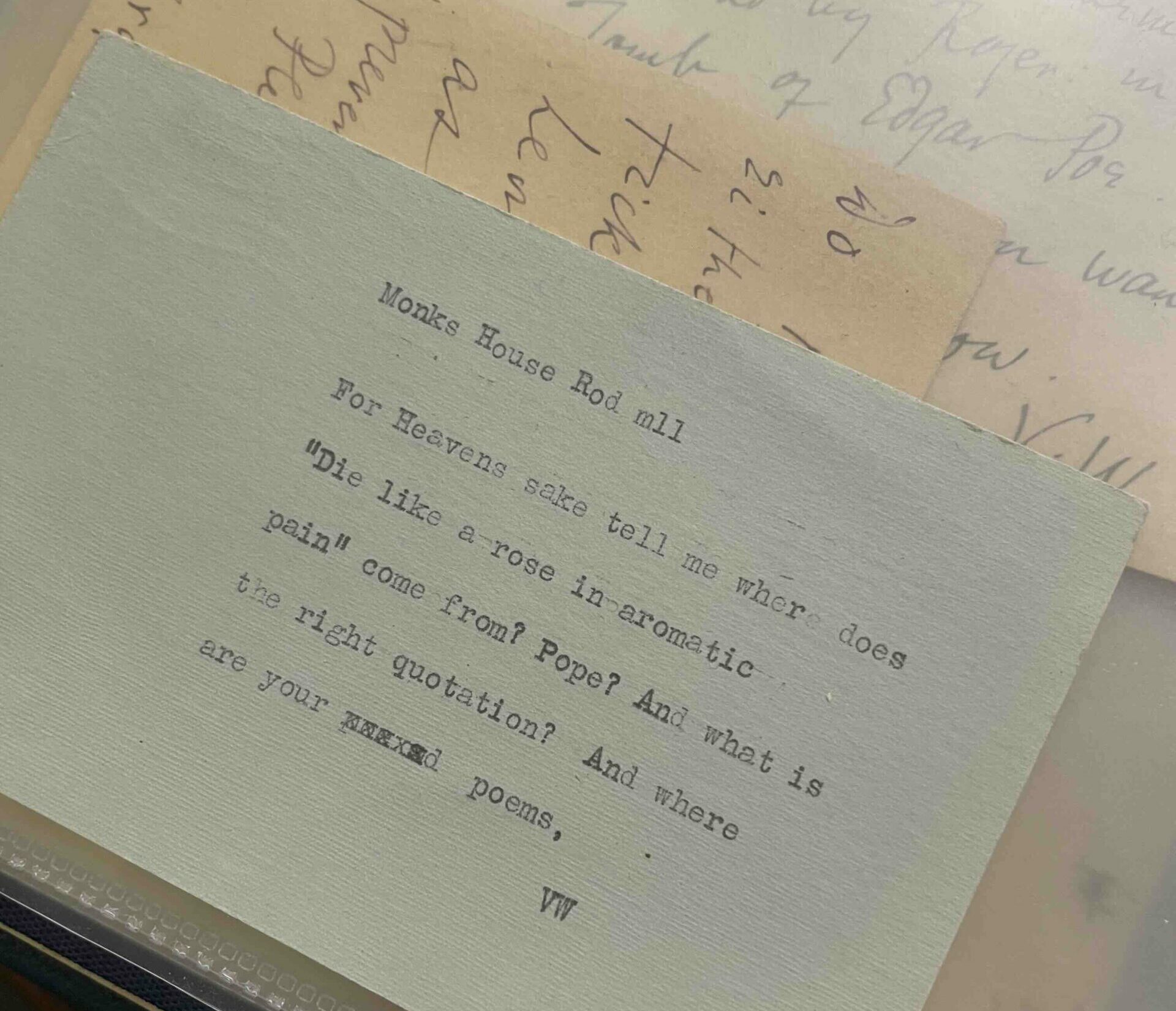 Postcards from Virginia Woolf by Sarah Bochicchio
