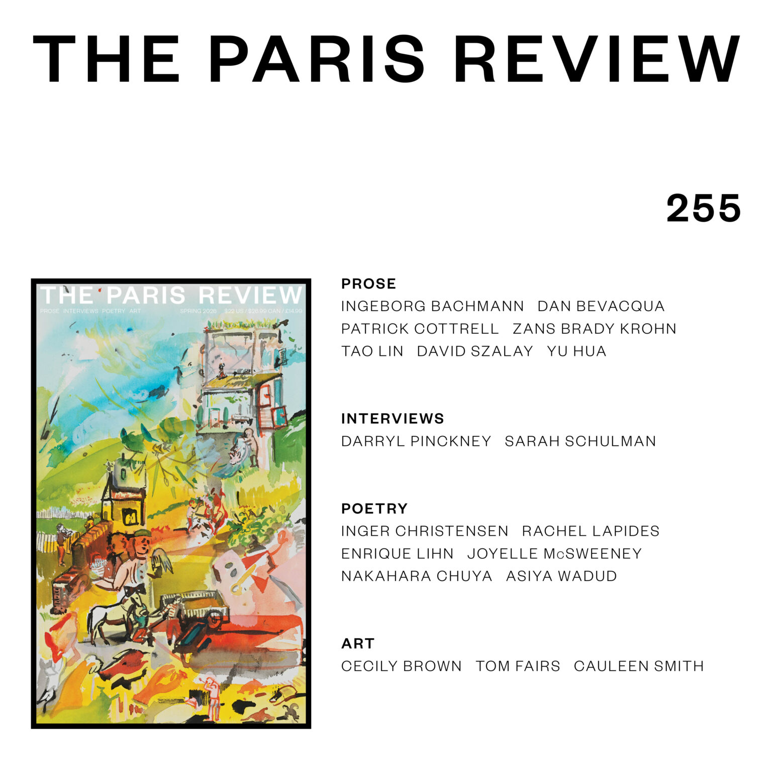 The Paris Review – The best prose, interviews, poetry, and art. Since 1953.