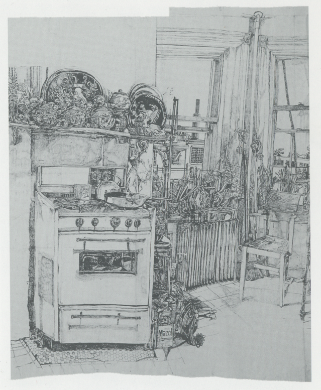 Paris Review - Kitchen and Bathroom by Dawn Clements